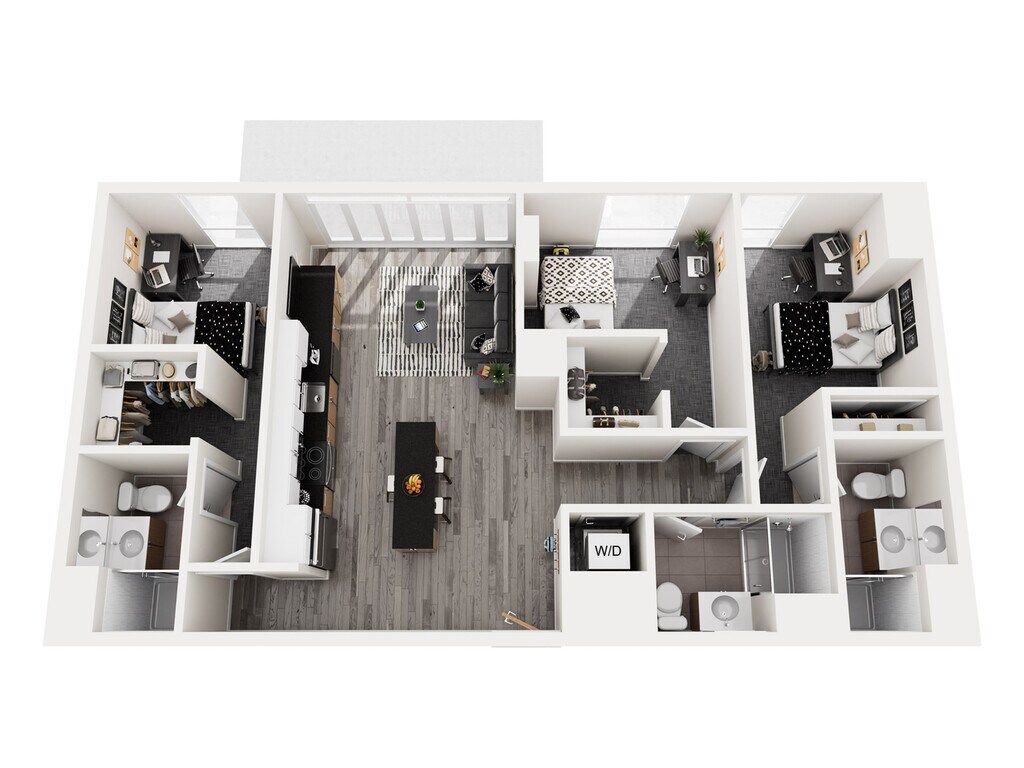Hub on Campus Madison Apartments in Madison, WI | ApartmentHomeLiving.com