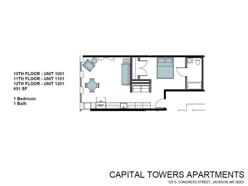 Capital Towers Lofts Apartments in Jackson, MS | ApartmentHomeLiving.com