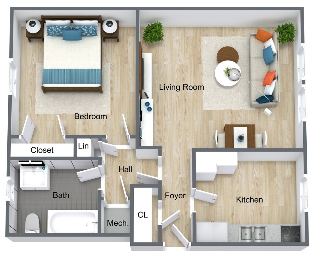 Springwells Park Apartments in Dearborn, MI | ApartmentHomeLiving.com