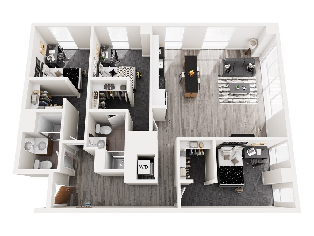 Hub on Campus Madison Apartments in Madison, WI | ApartmentHomeLiving.com