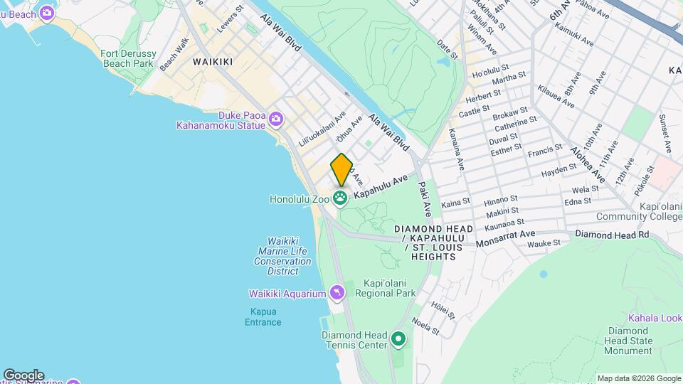 Diamond Head-Pualei Circle 2 BD/1.5 BA Apartments and Nearby Honolulu Apartments For Rent ...